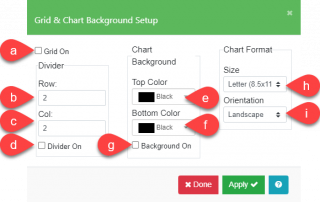 Grid & Chart Background Setup - TechGraphOnline